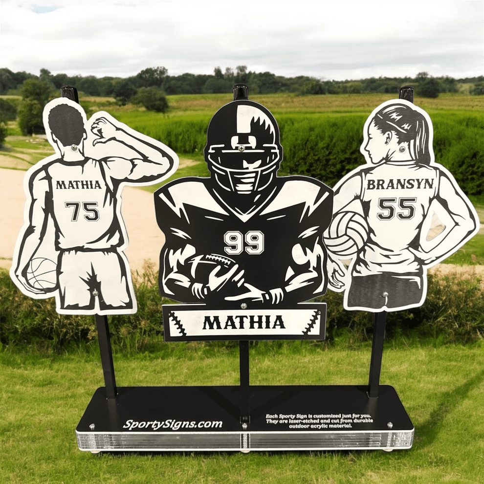Personalized Football Player Sports Sign | Show pride in your athlete ...